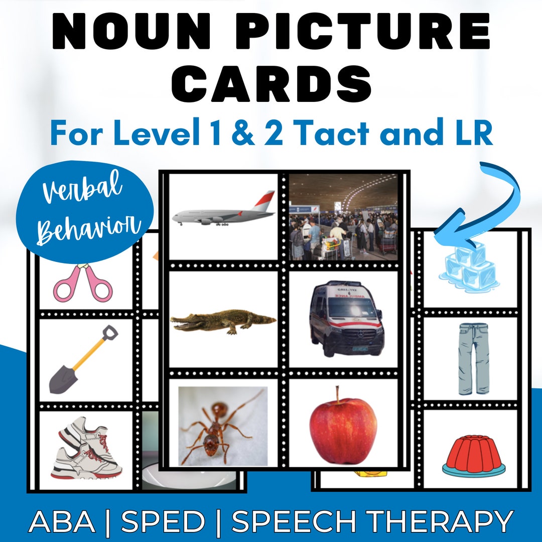 ABA Behavior Resources ABA Tacting Picture Cards Aba Therapy - Etsy