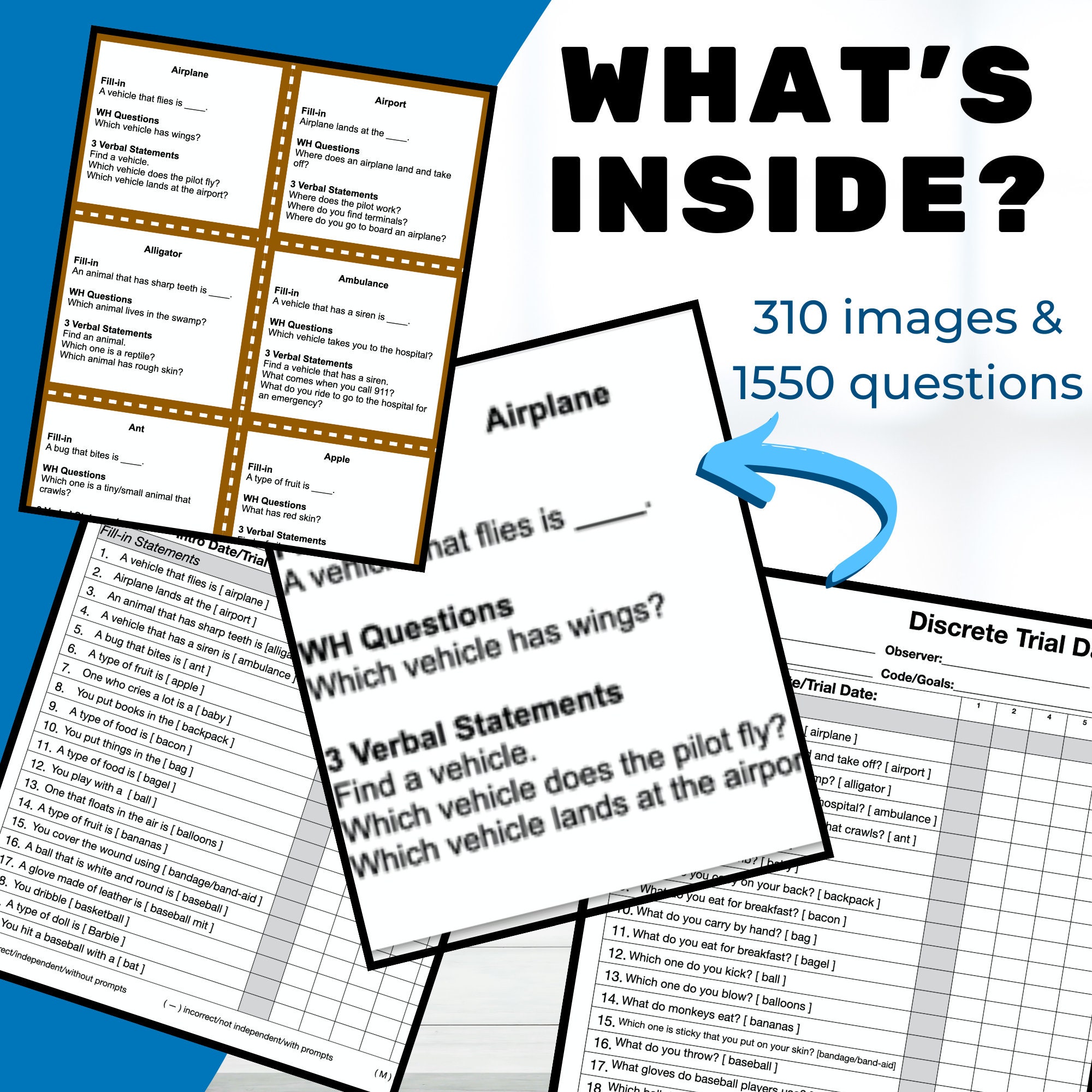 Bundle Tact Lr and Lrffc ABA Behavior Resources Picture Cards and ...