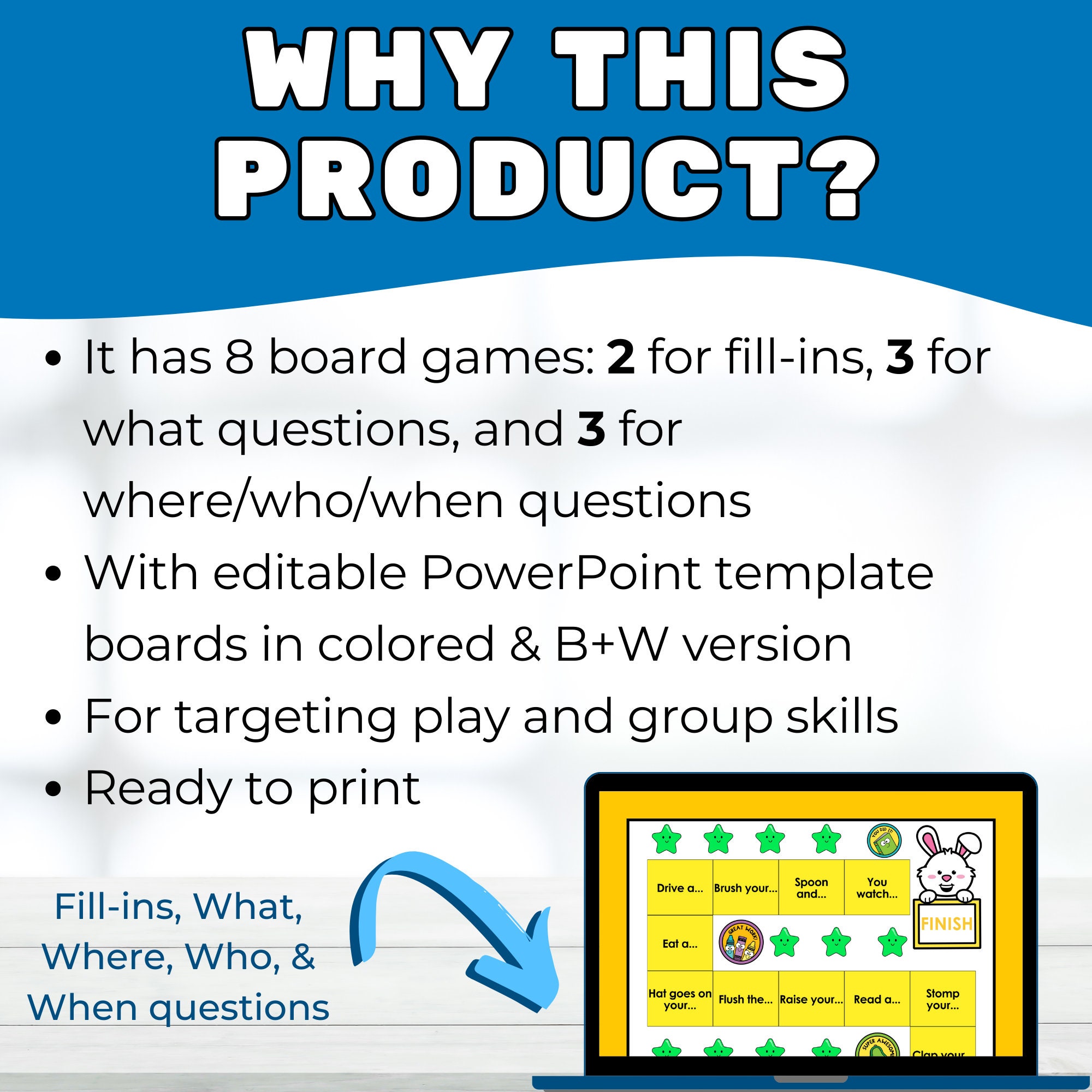 Intraverbal Board Games Printable ABA Materials for Special Education ...