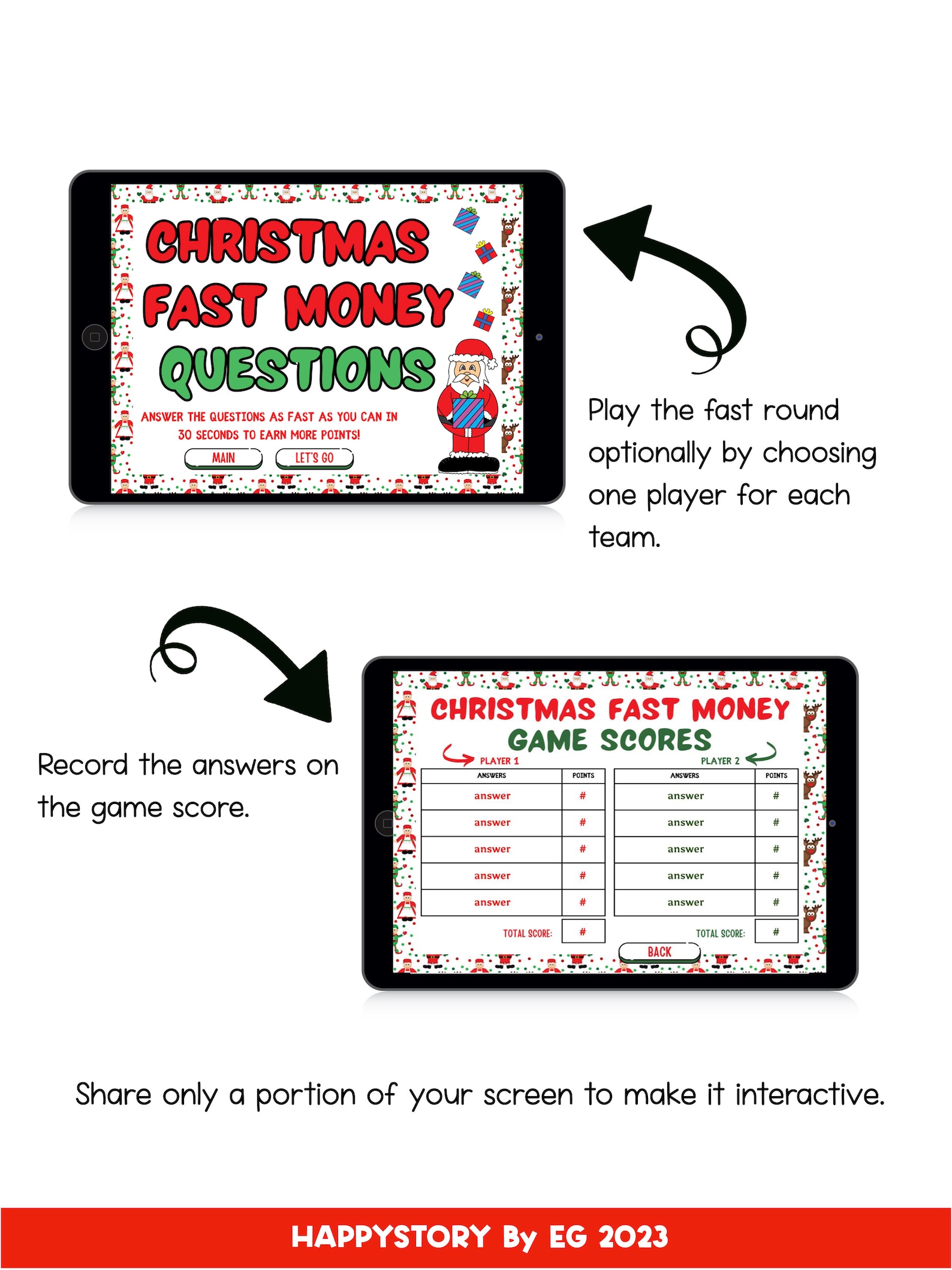 Christmas Party Games Virtual Christmas Game Show Christmas Games ...