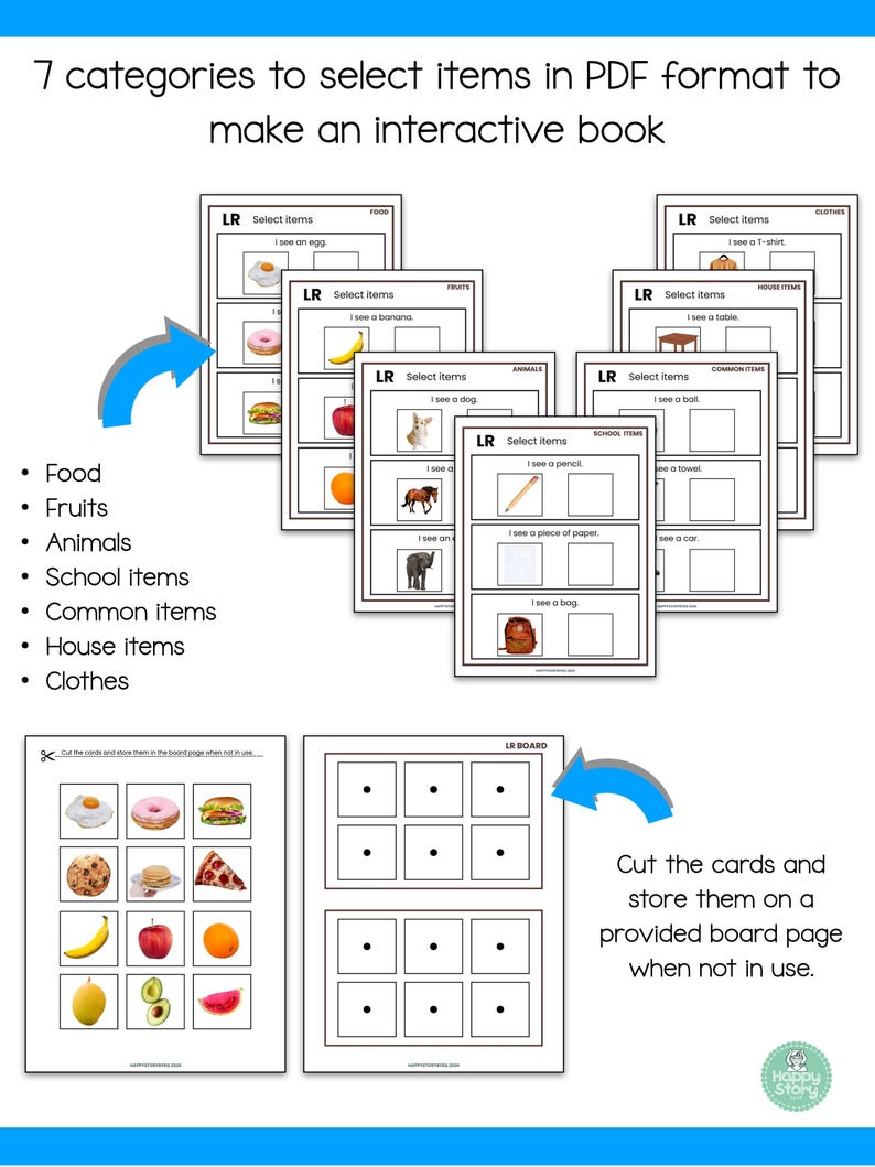 Vocabulary Worksheet Book for Autism Special Education, Speech Therapy ...