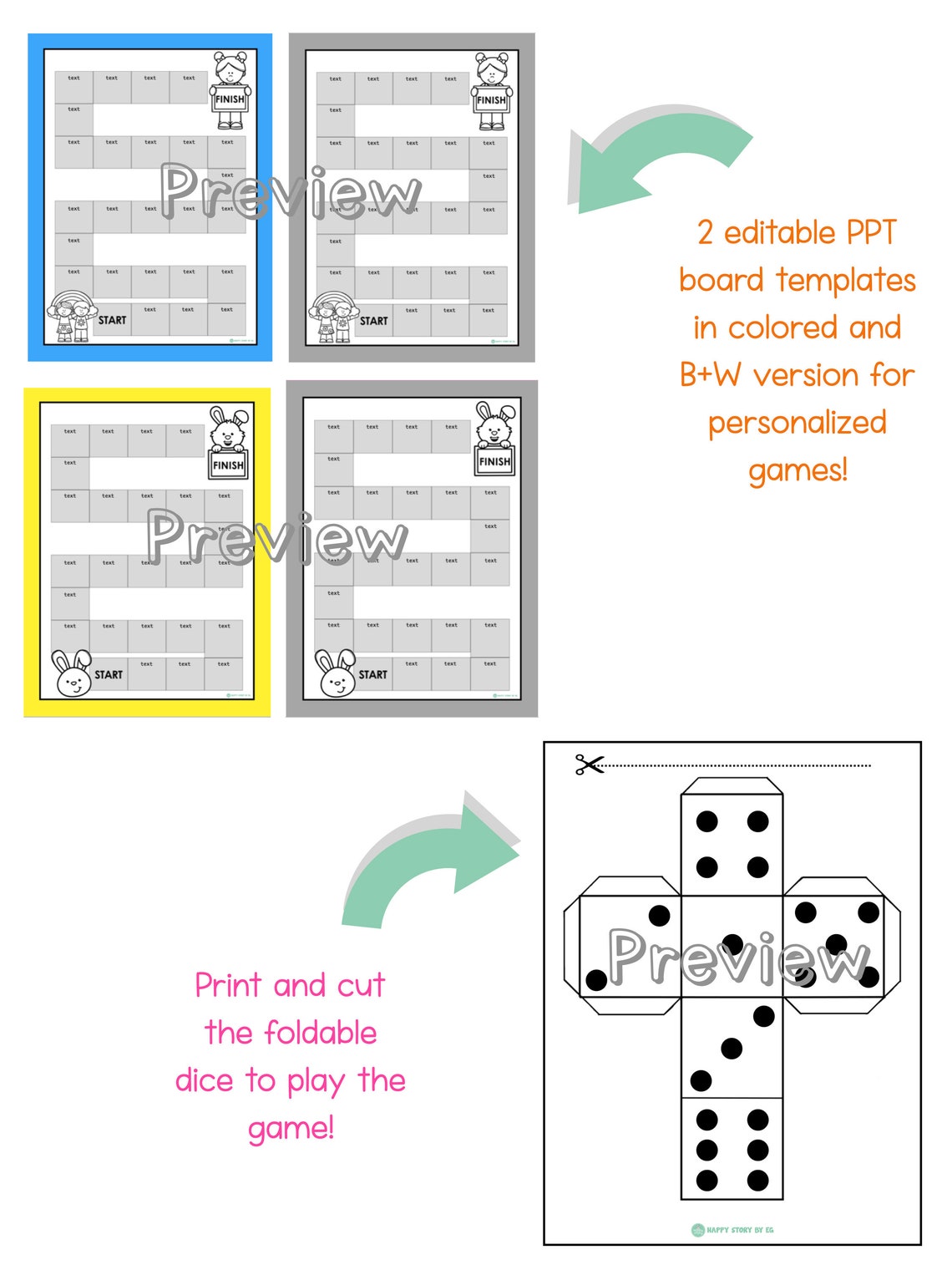 Intraverbal Board Games Printable ABA Materials for Special Education ...