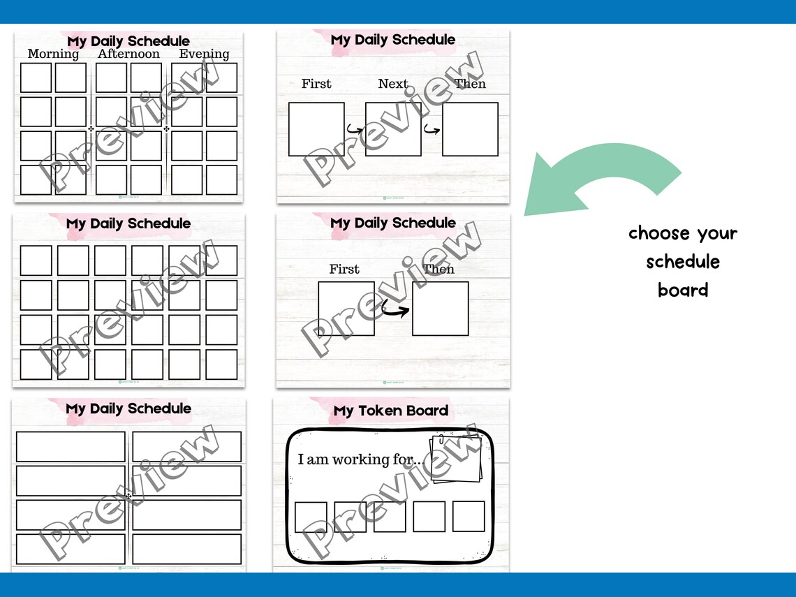 Autism Visual Schedule First Then Board Checklists for Home School ...