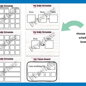 Autism Visual Schedule | First Then Board Checklists for Home School ...
