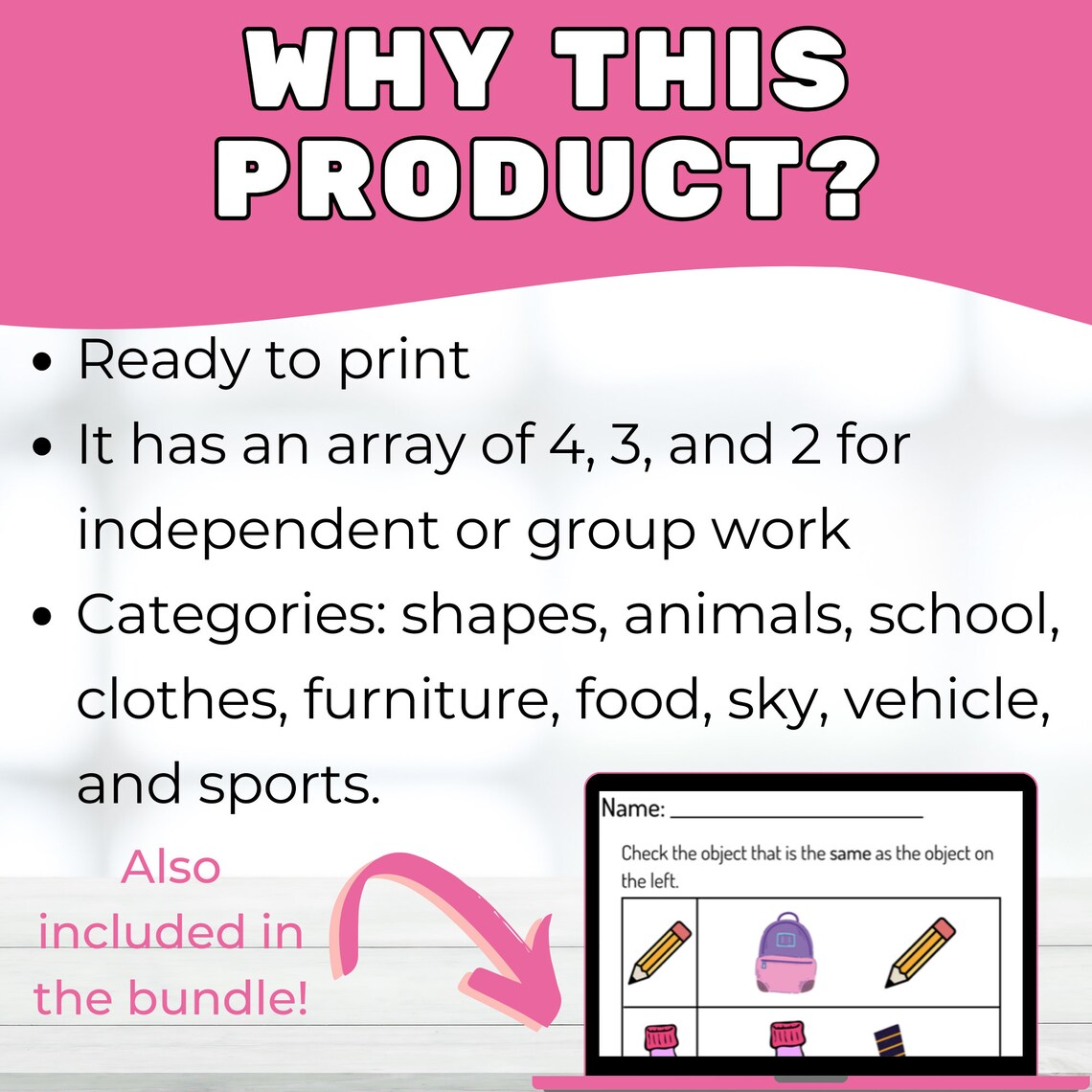 Printable Same or Different Activity Worksheets Activities for Special ...