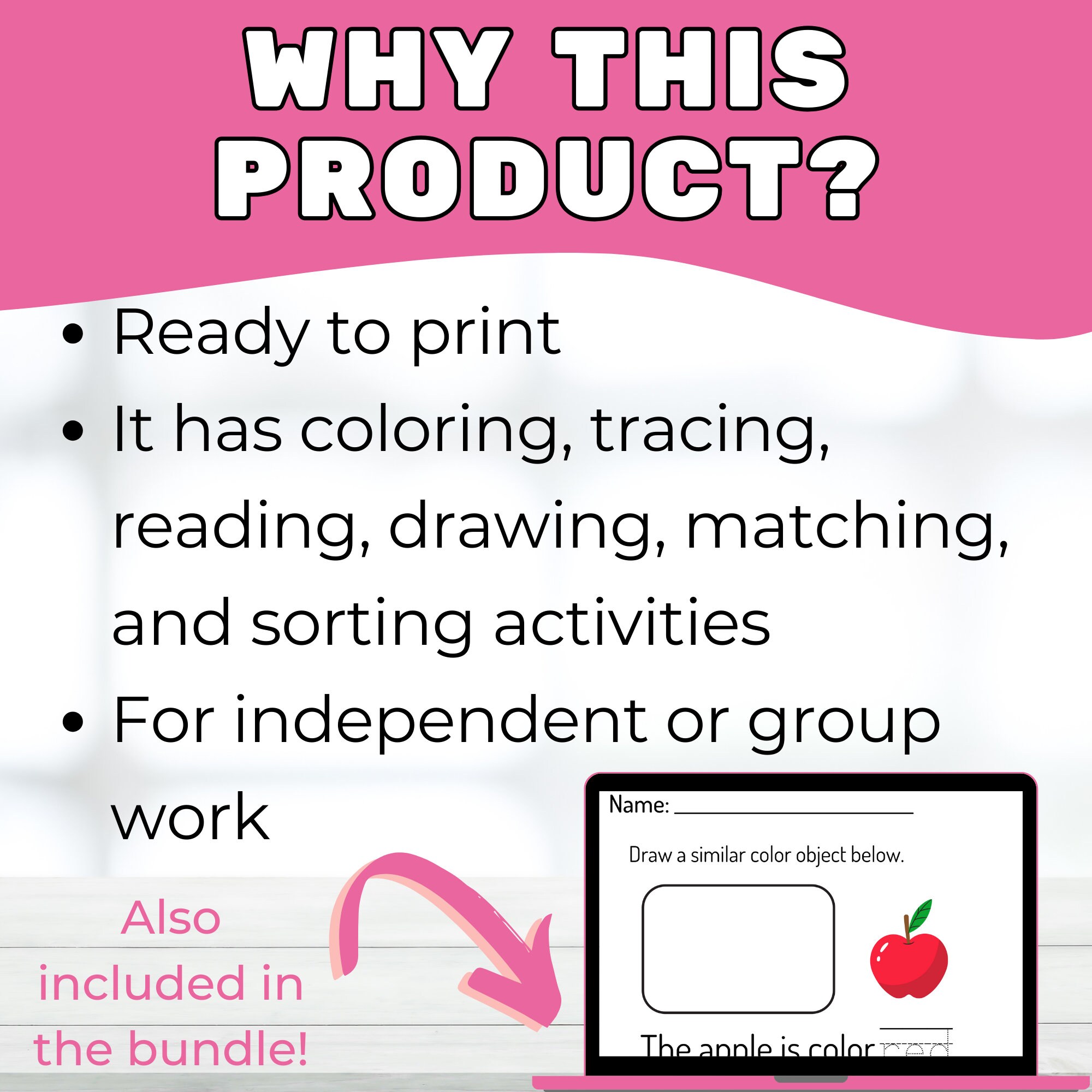 Identify Color Words | Color Worksheets | Preschool Color Activity ...