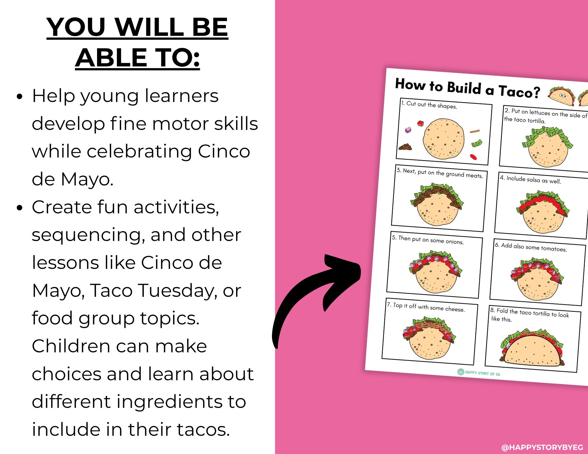 How to Make a Paper Taco Craft Art Activities Project to Learn About ...