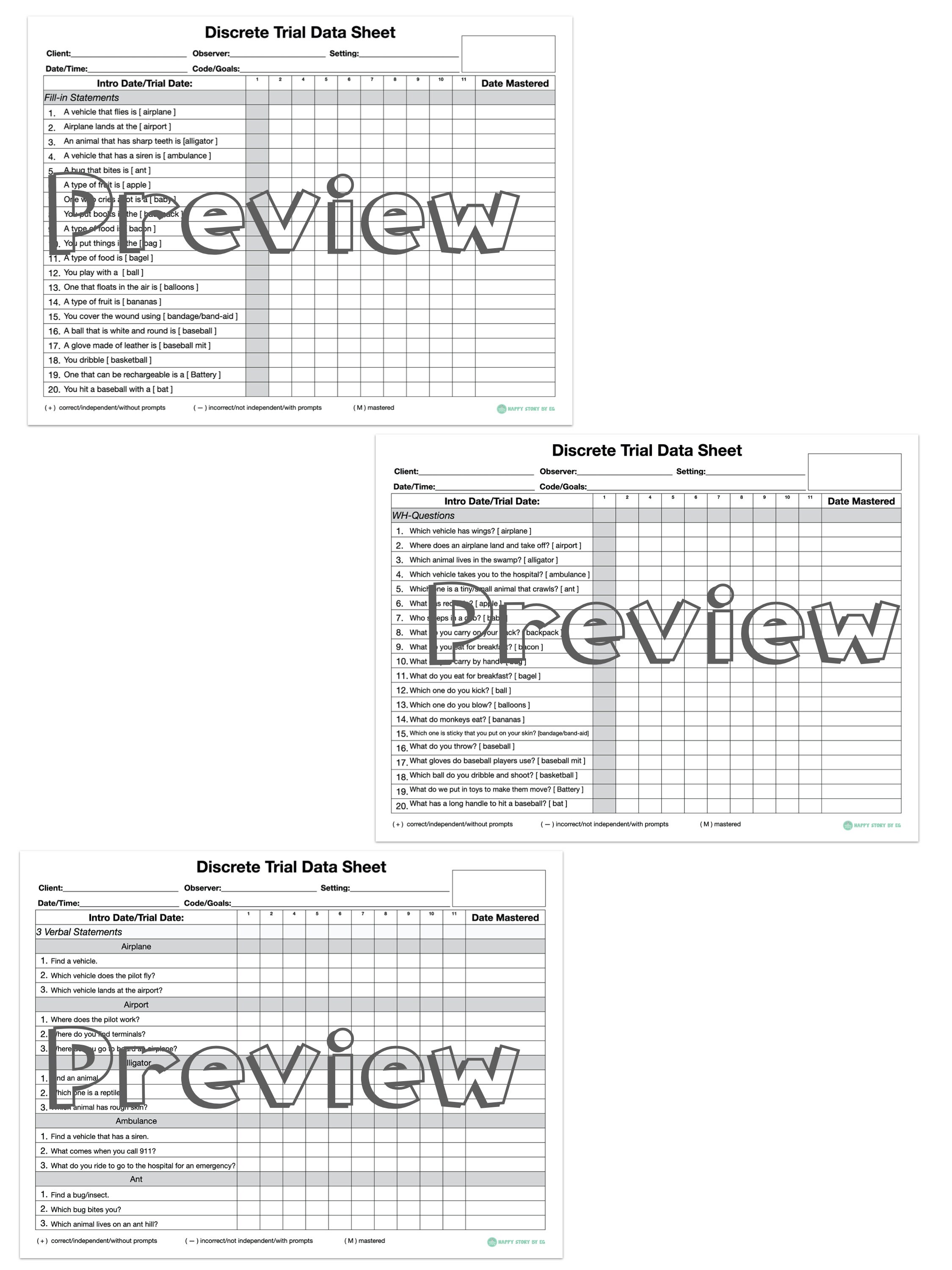 Bundle Tact Lr and Lrffc ABA Behavior Resources Picture Cards and ...
