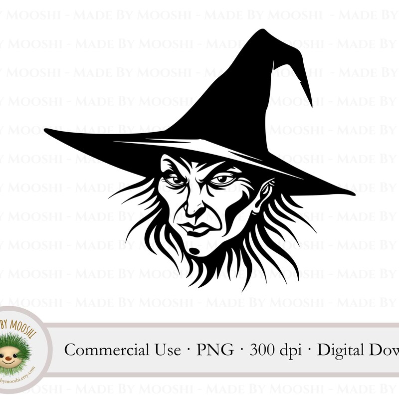 Witch Face Clip Art - Etsy