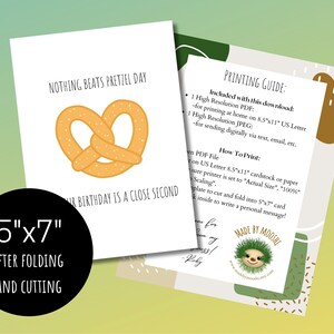Printable the Office Pretzel Day Happy Birthday Card, Funny Stanley and ...