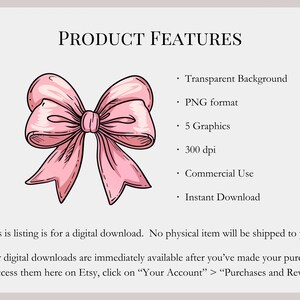 Pink Bow Bundle Clipart, Coquette Popart Ribbon Bow Sublimation ...