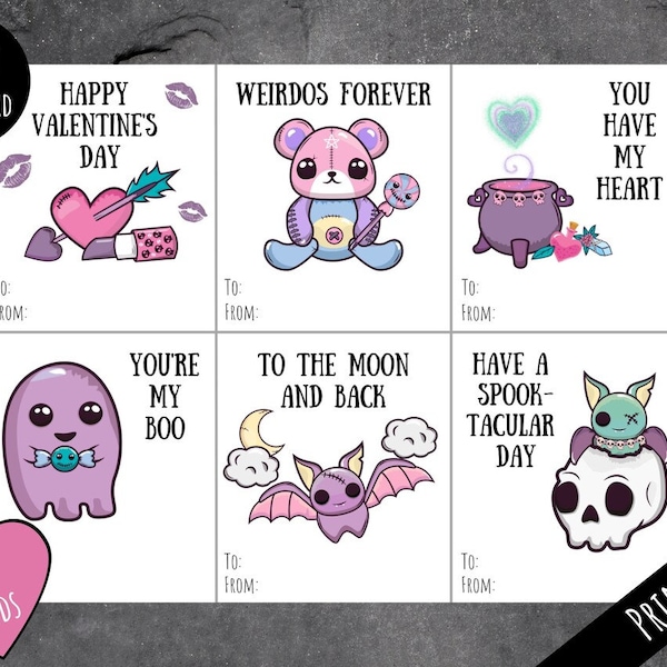 Witch Valentines Day Card - Etsy