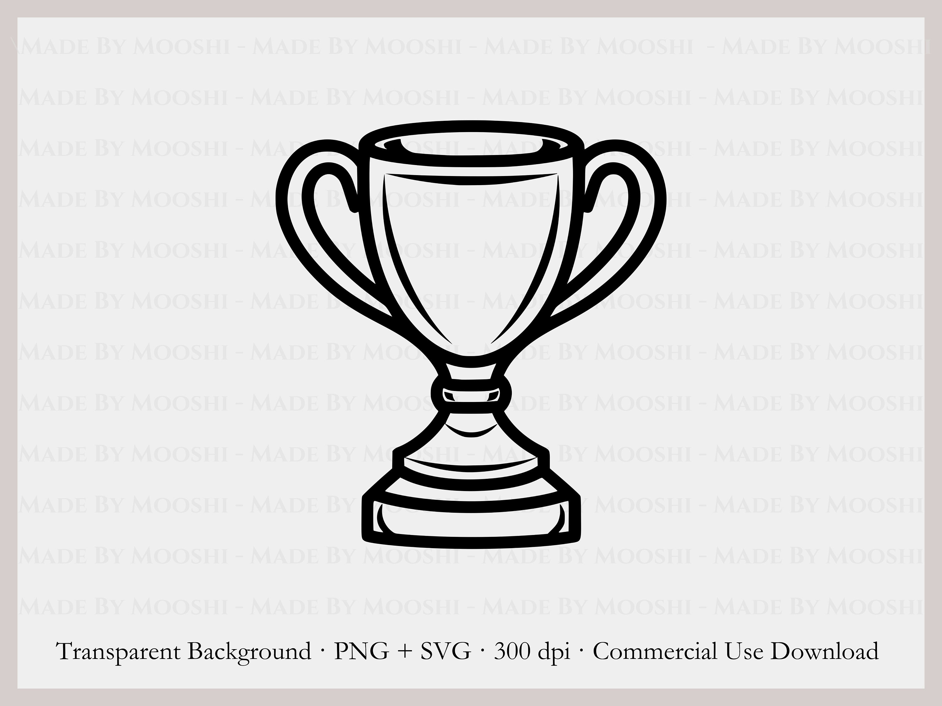 Trophy Clipart, Simple Black Silhouette Outline Game Winning Award ...