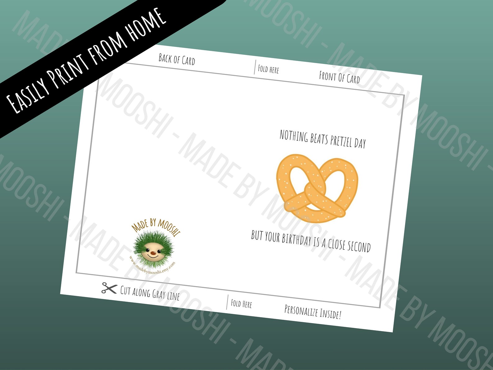 Printable the Office Pretzel Day Happy Birthday Card, Funny Stanley and ...