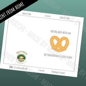 Printable the Office Pretzel Day Happy Birthday Card, Funny Stanley and ...