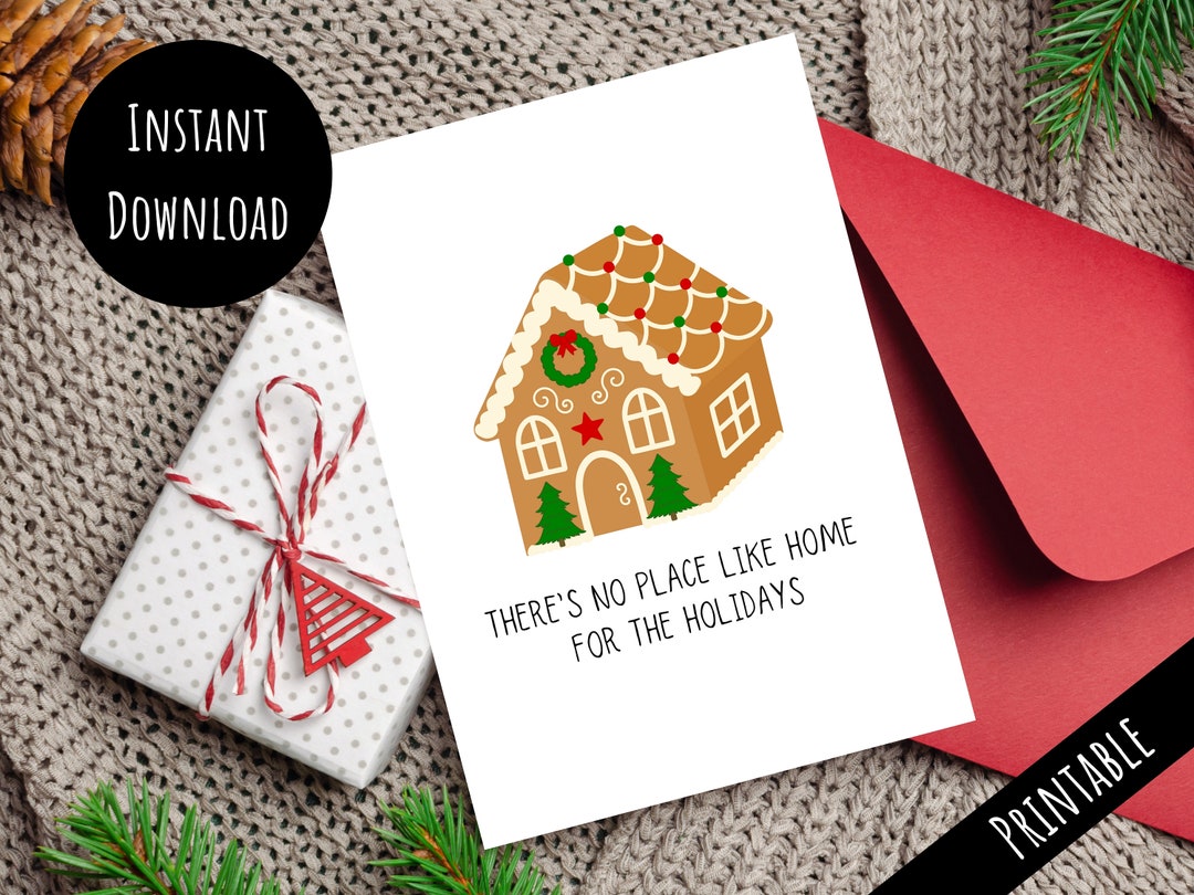 Printable There's No Place Like Home for the Holidays - Etsy