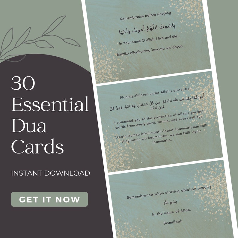 Printable Dua Cards, Daily Duas, Islamic Duas, Dua Book, Prayer Cards ...