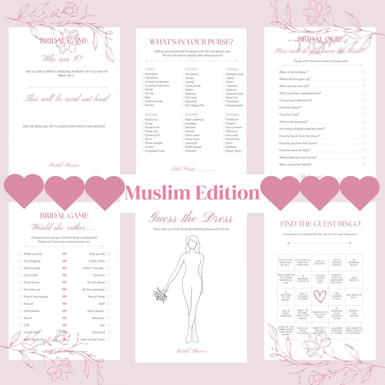 Halal Muslim Bridal Shower Games – Fun & Creative Activities for Your ...