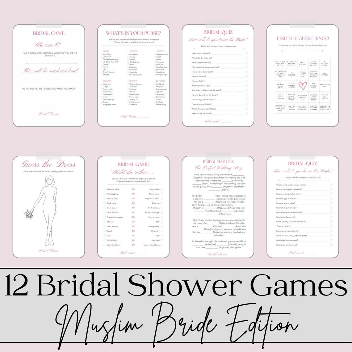 Halal Muslim Bridal Shower Games – Fun & Creative Activities for Your ...