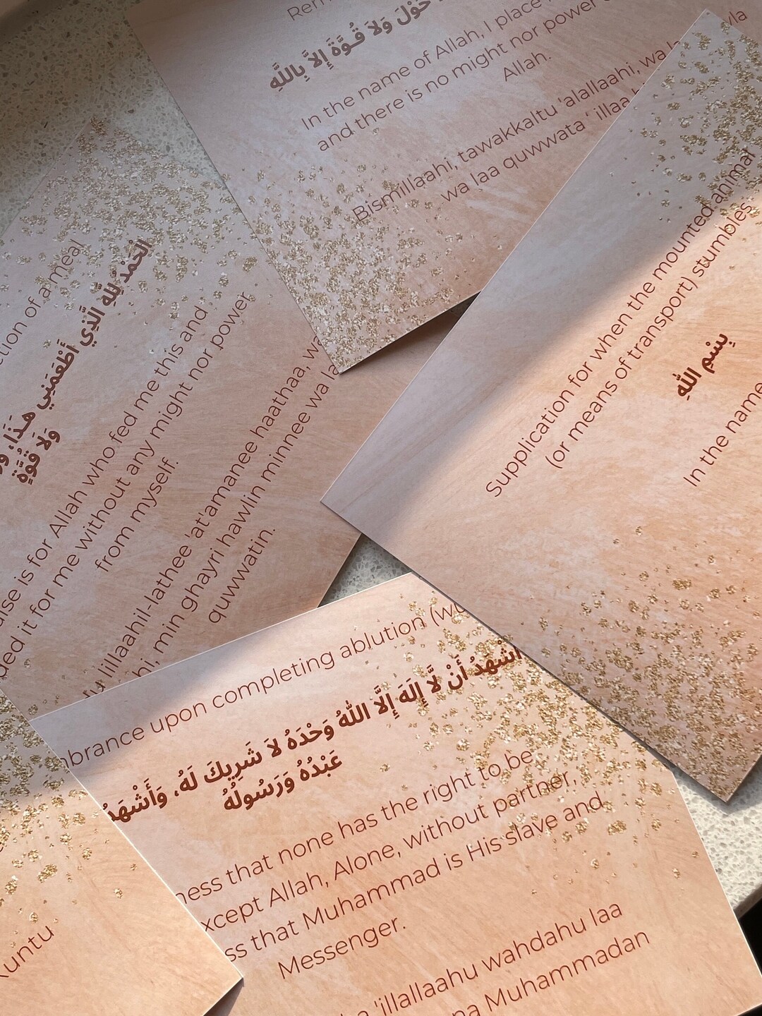 30 Dua/dhikr Cards for Home Dua Reminder Dhikr Reminder Dua Cards - Etsy