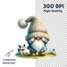 Watercolor Dog Lover Gnome Clipart Bundle 20 High-quality Pngs Gnome ...