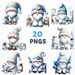 Watercolor Doctor Gnome Clipart PNG Bundle 20 High-quality Pngs Nursery ...