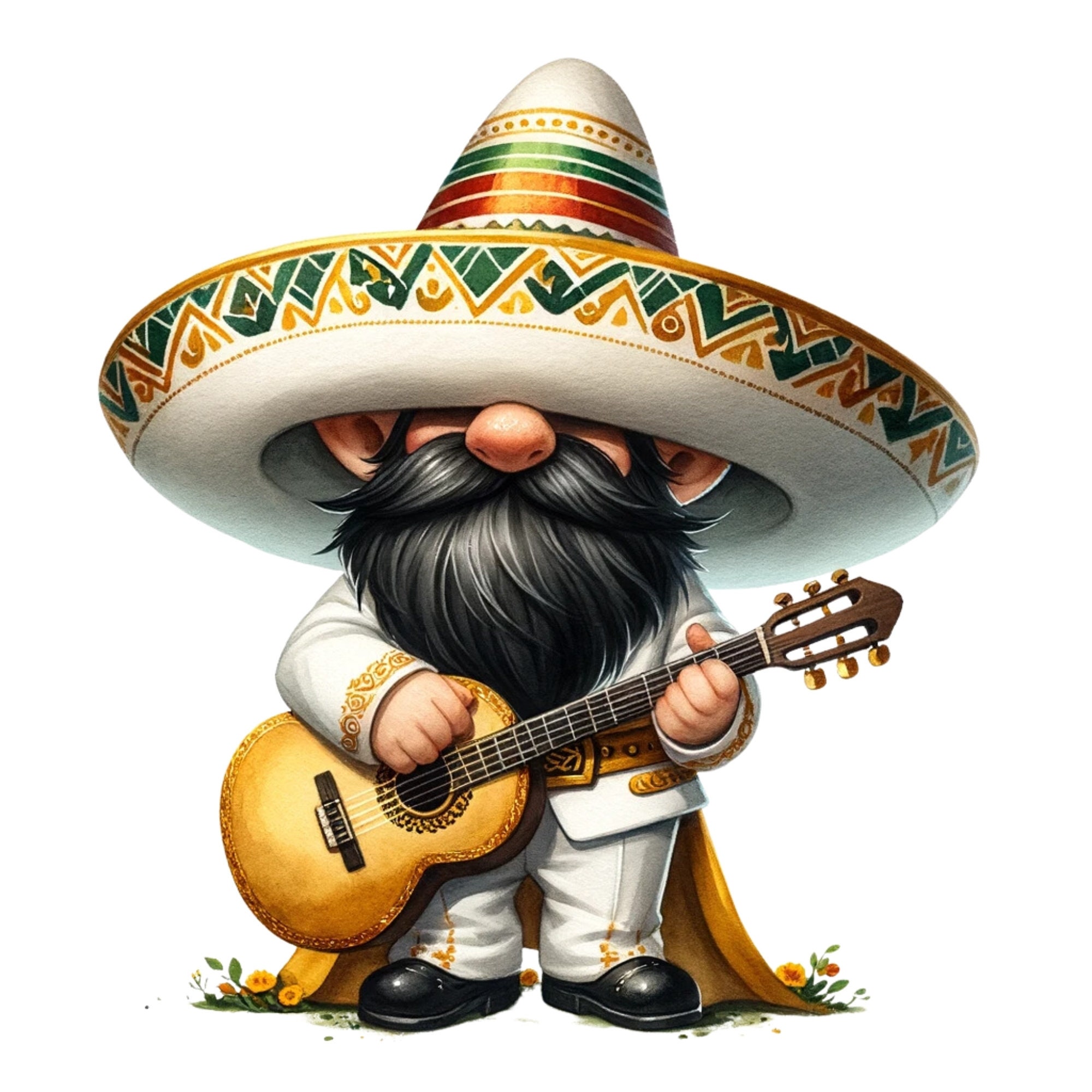 Watercolor Cinco De Mayo Gnomes, Cinco De Mayo Gnomes Png, Maxican ...
