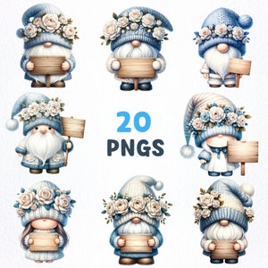 Watercolor Love Dad Gnome Clipart Bundle | 20 High-quality Pngs ...