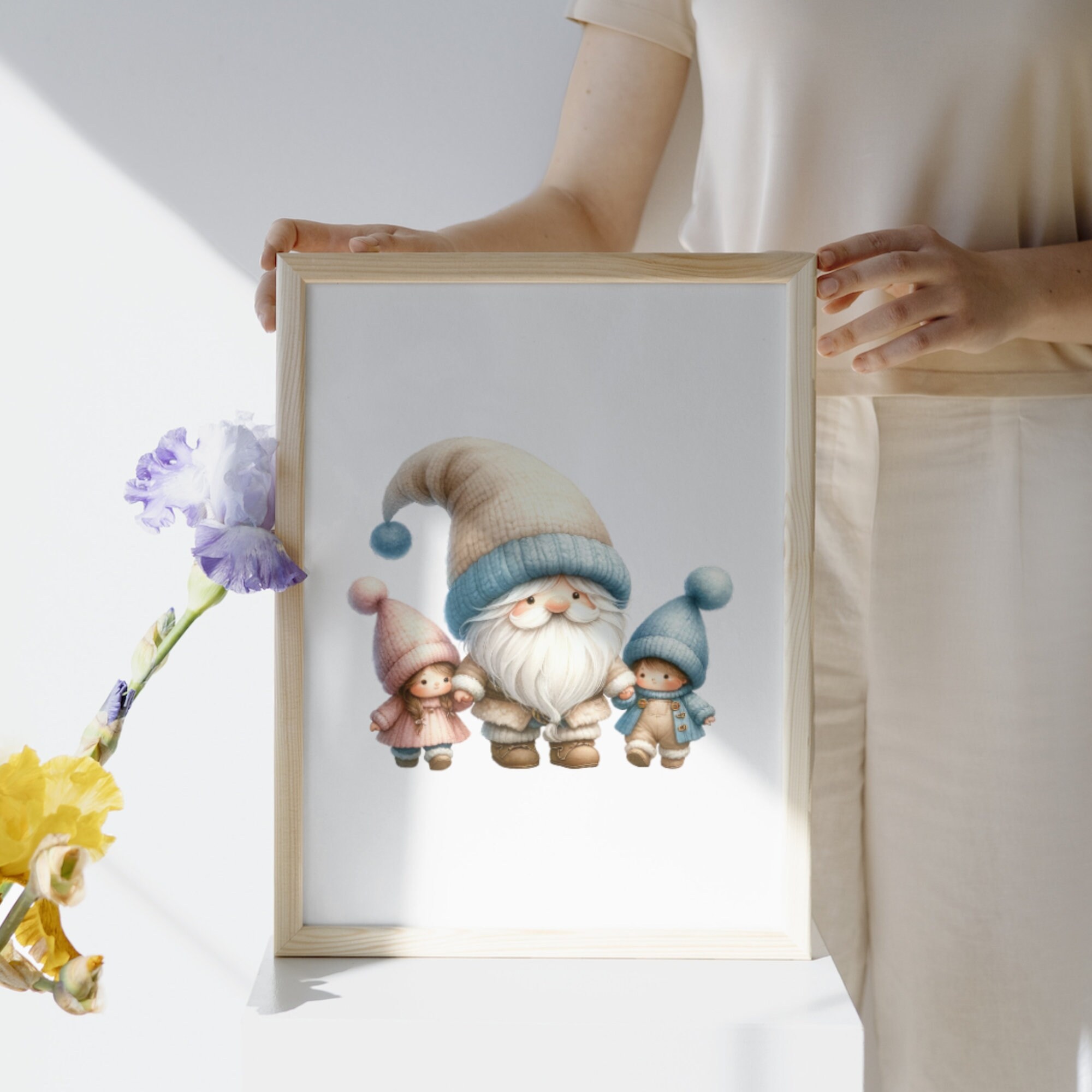 Watercolor Father Gnome Clipart Bundle 20 High-quality Pngs Father's ...