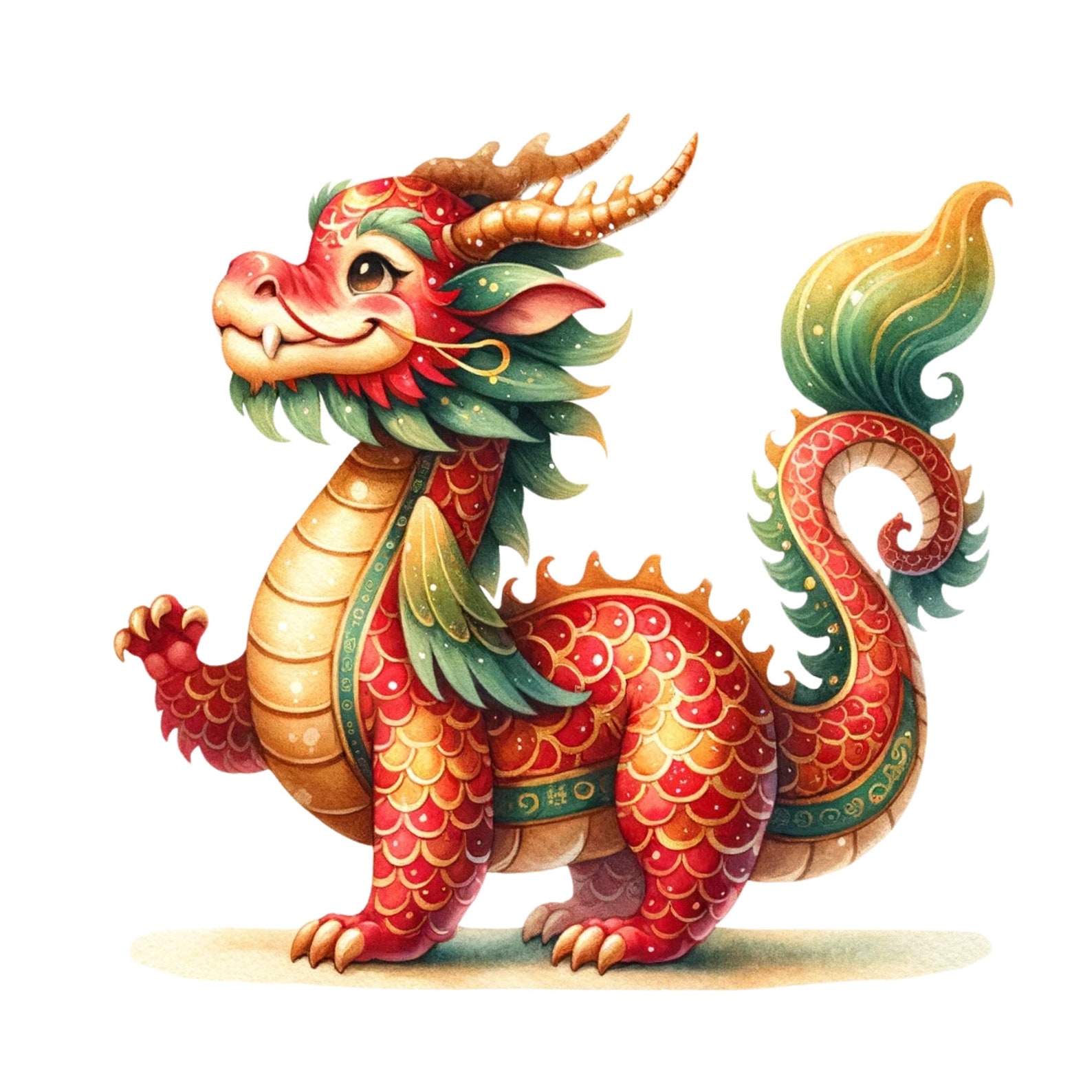Chinese Dragon Clipart Bundle, 23 High Quality Pngs, Chinese New Year ...