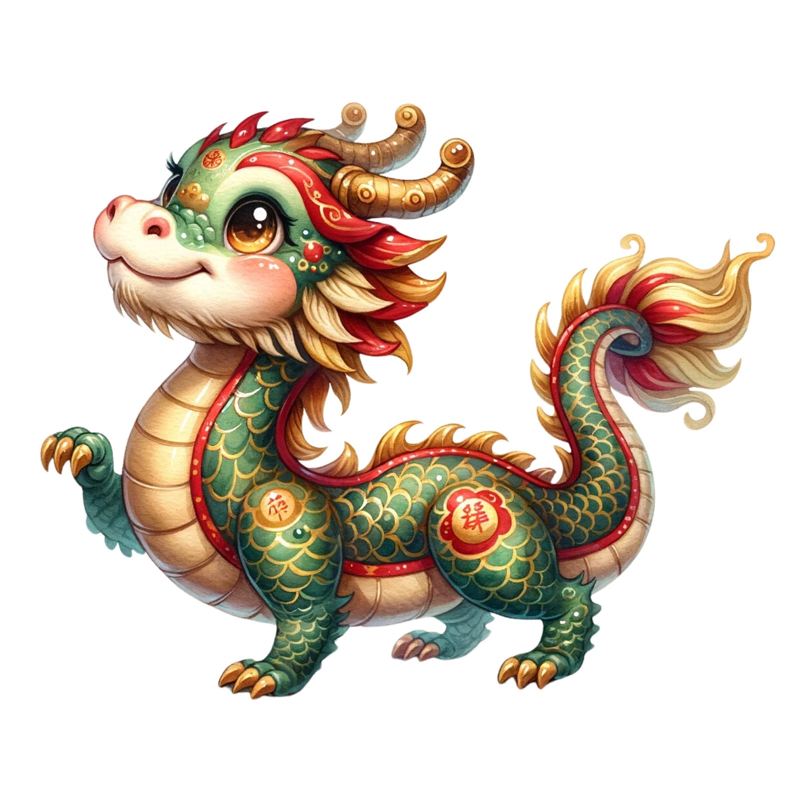 Chinese Dragon Clipart Bundle, 23 High Quality Pngs, Chinese New Year ...