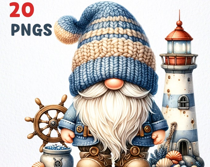 Watercolor Doctor Gnome Clipart PNG Bundle | 20 High-quality Pngs ...