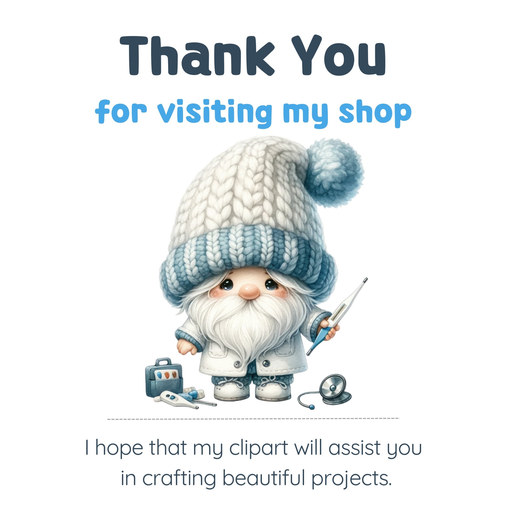 Watercolor Doctor Gnome Clipart PNG Bundle 20 High-quality Pngs Nursery ...