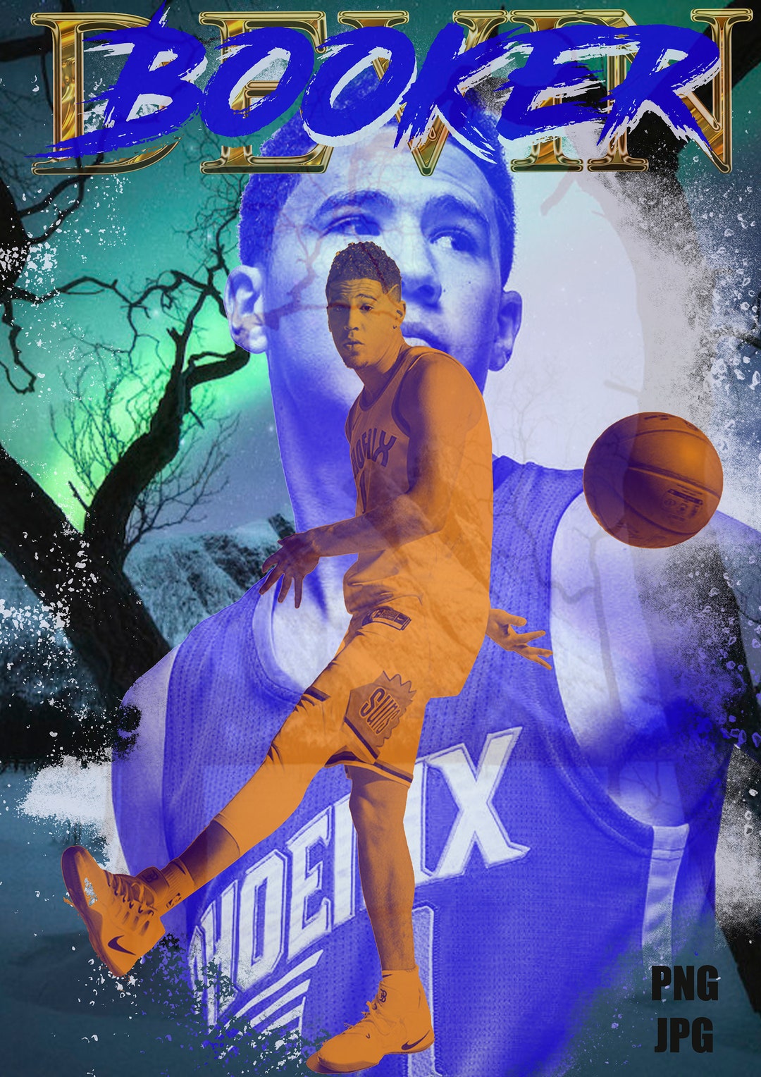 Devin Booker Png Ready to Print Printable Design Artist - Etsy
