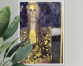 The Pallas Athena Gustav Klimt Print Poster - Etsy
