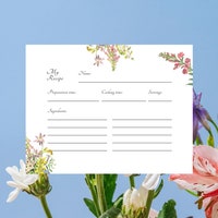 Printable Fall Recipe Card Template, Pumpkin Autumn Editable Recipe ...