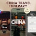 China Travel Itinerary Template, China Travel Itinerary, Customizable ...