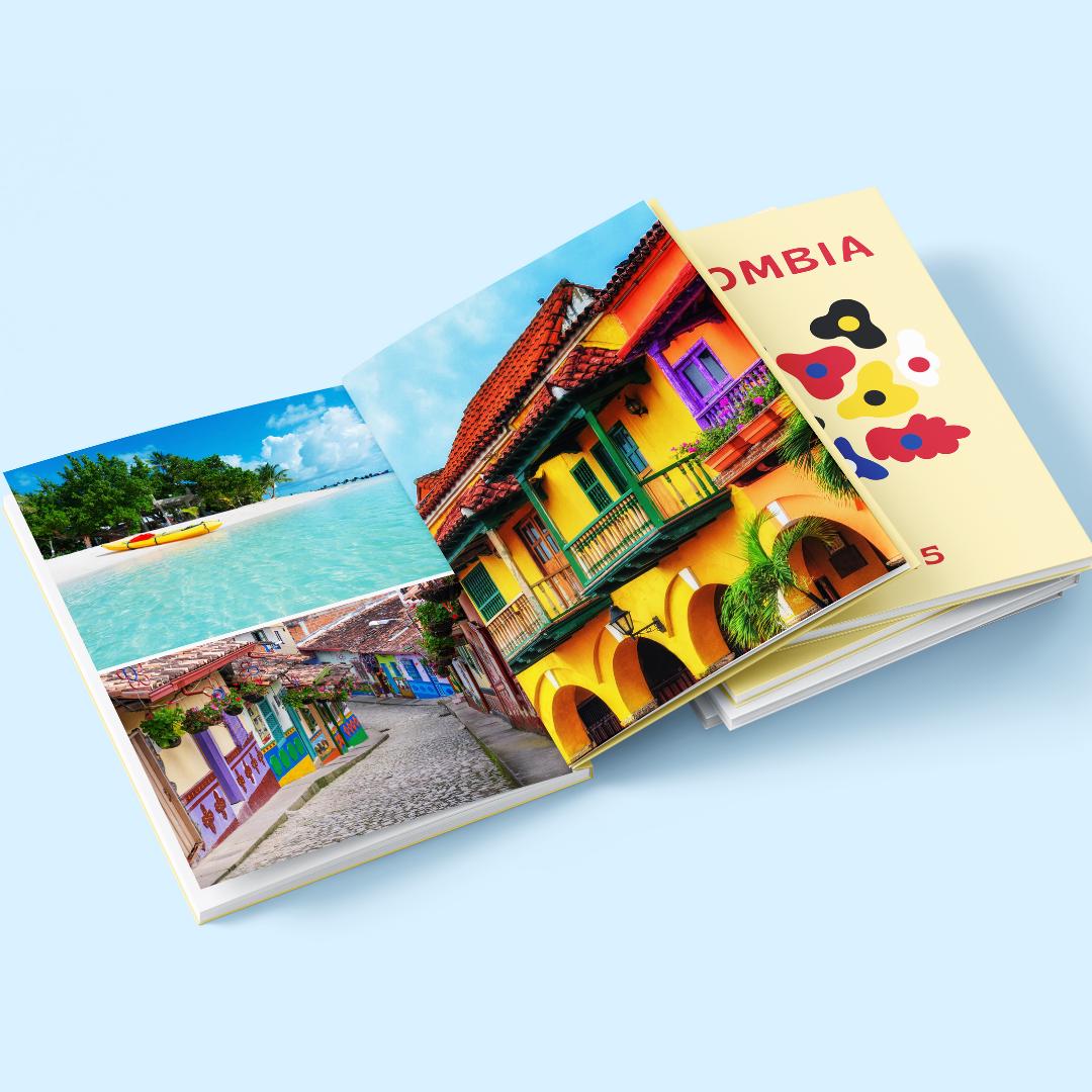 Colombia Travel Photo Book Template, Decorative Travel Book - Etsy