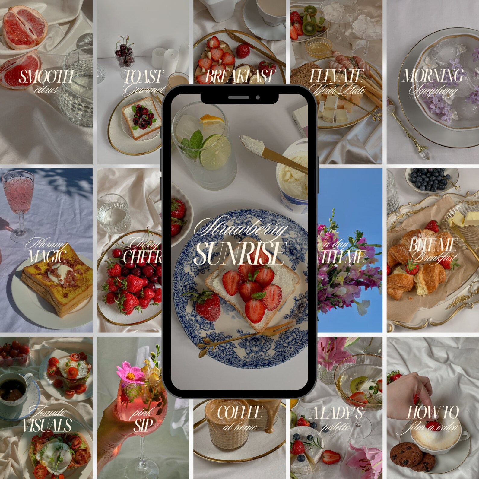 Food Reels Covers for Instagram, Canva Instagram Reels Cover Template ...
