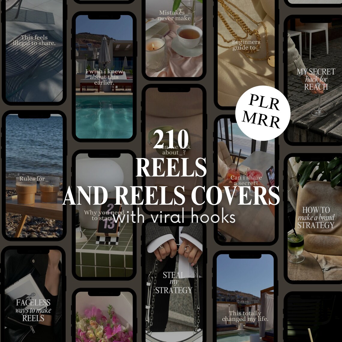 Faceless Reels and Reel Covers Bundle With MRR and PLR - Etsy