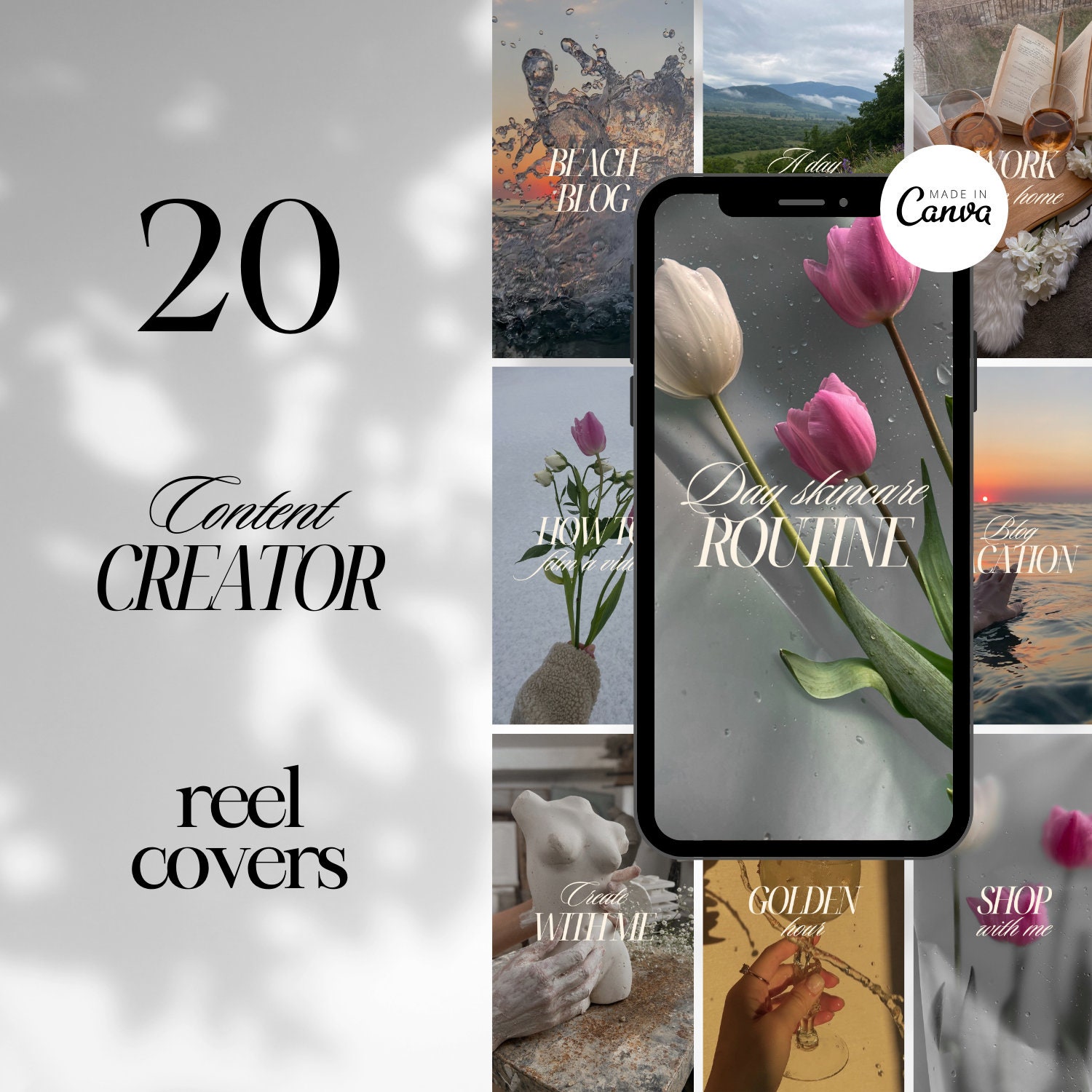 UGC Instagram Reels Templates / Content Creator Reels Covers / Canva ...