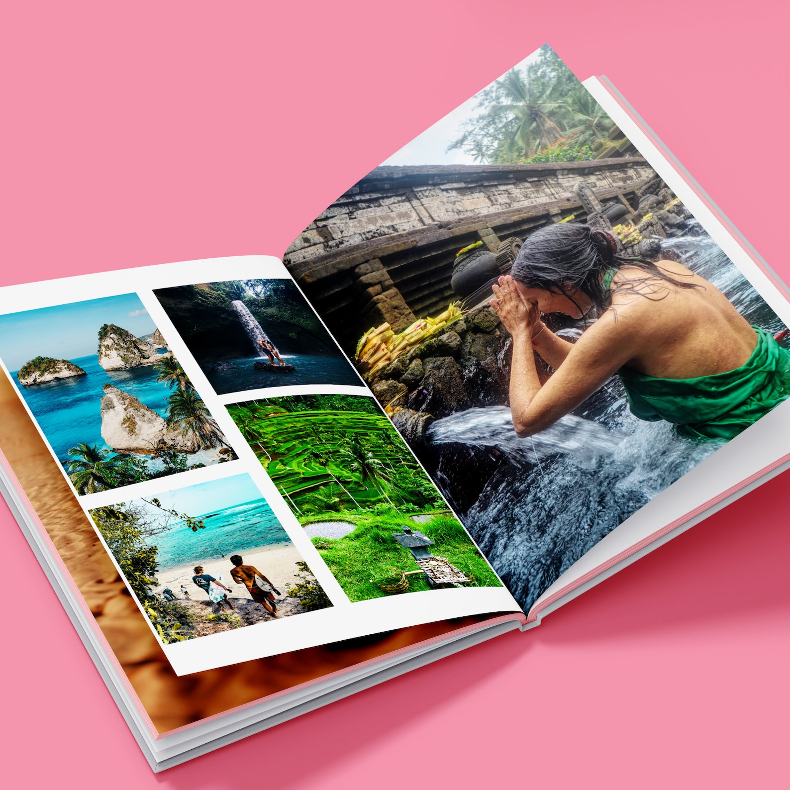 Bali Travel Photo Book Template, Printable Travel Journal, Decorative ...