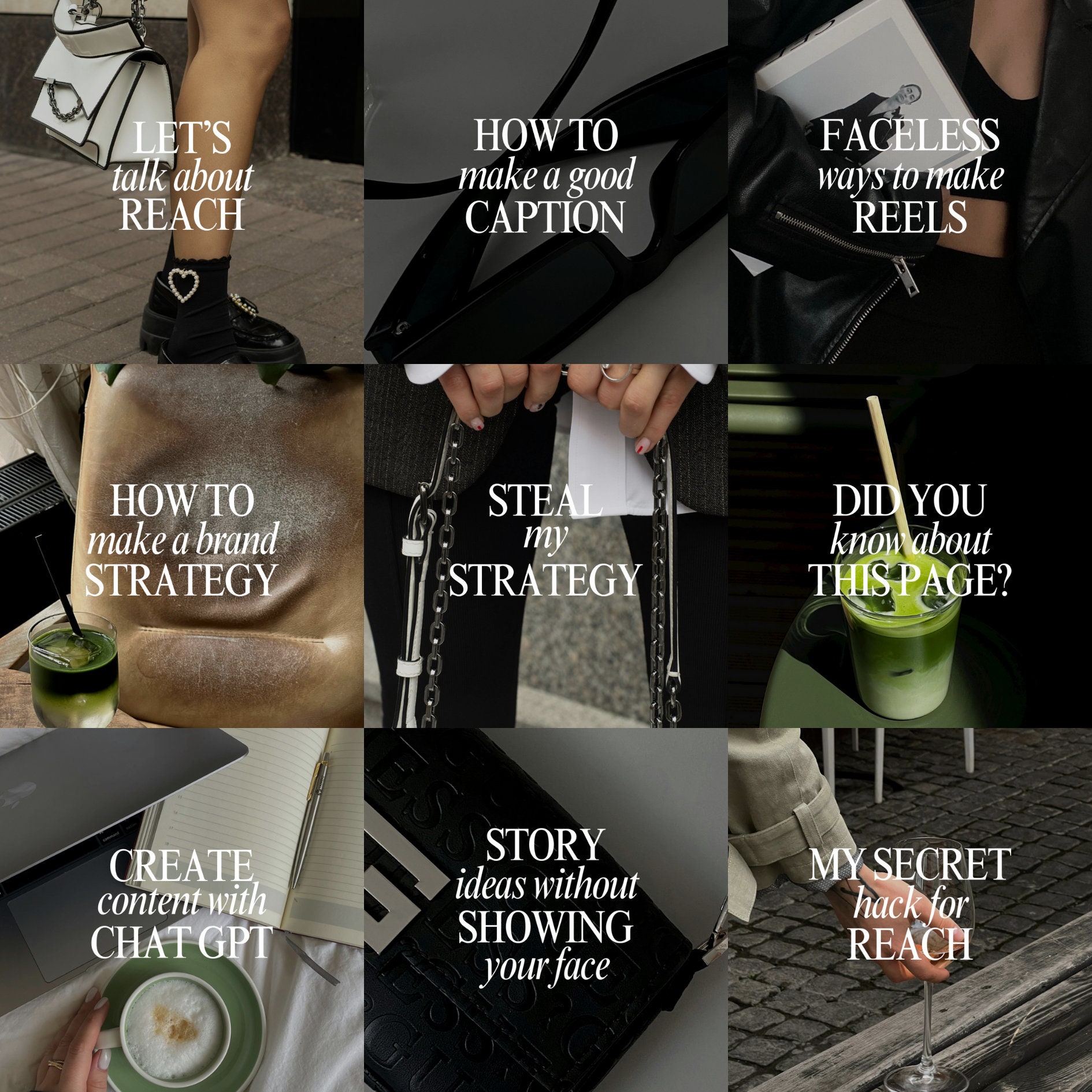 Faceless Reels Covers for Instagram for Faceless Content Creators With ...