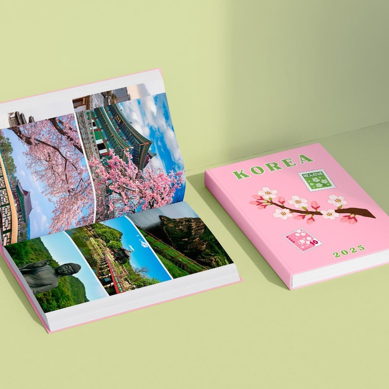 Korea Travel Photo Book Template, Seoul Printable Travel Journal ...