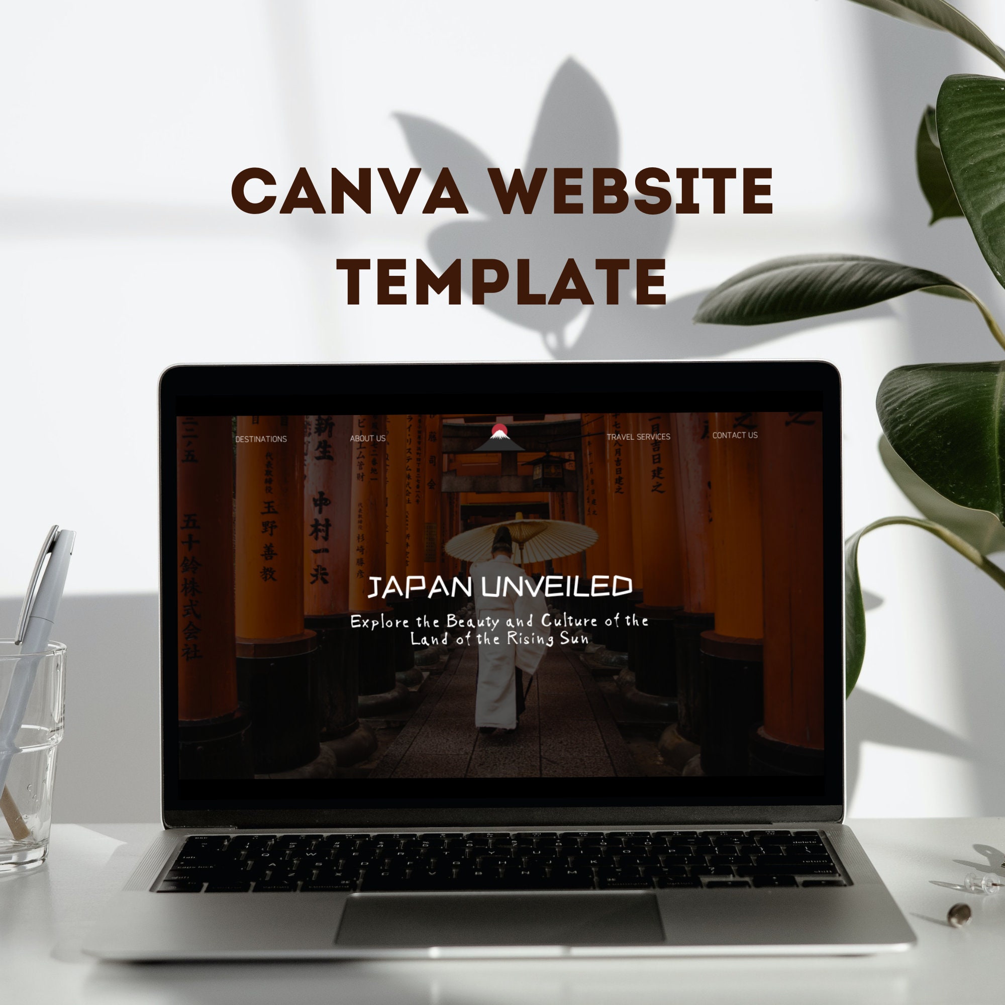 Canva Website Template Website Templates Canva Template - Etsy