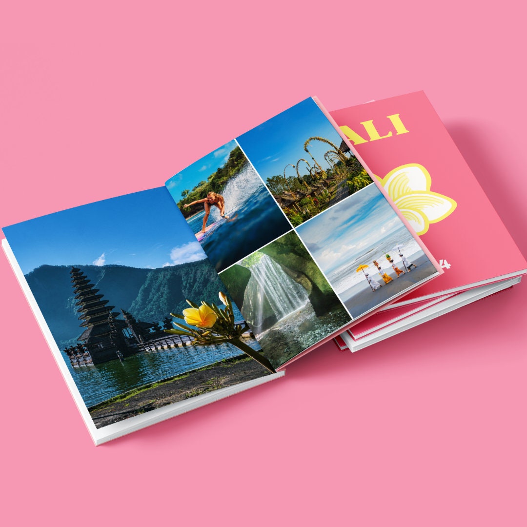 Bali Travel Photo Book Template, Printable Travel Journal, Decorative ...