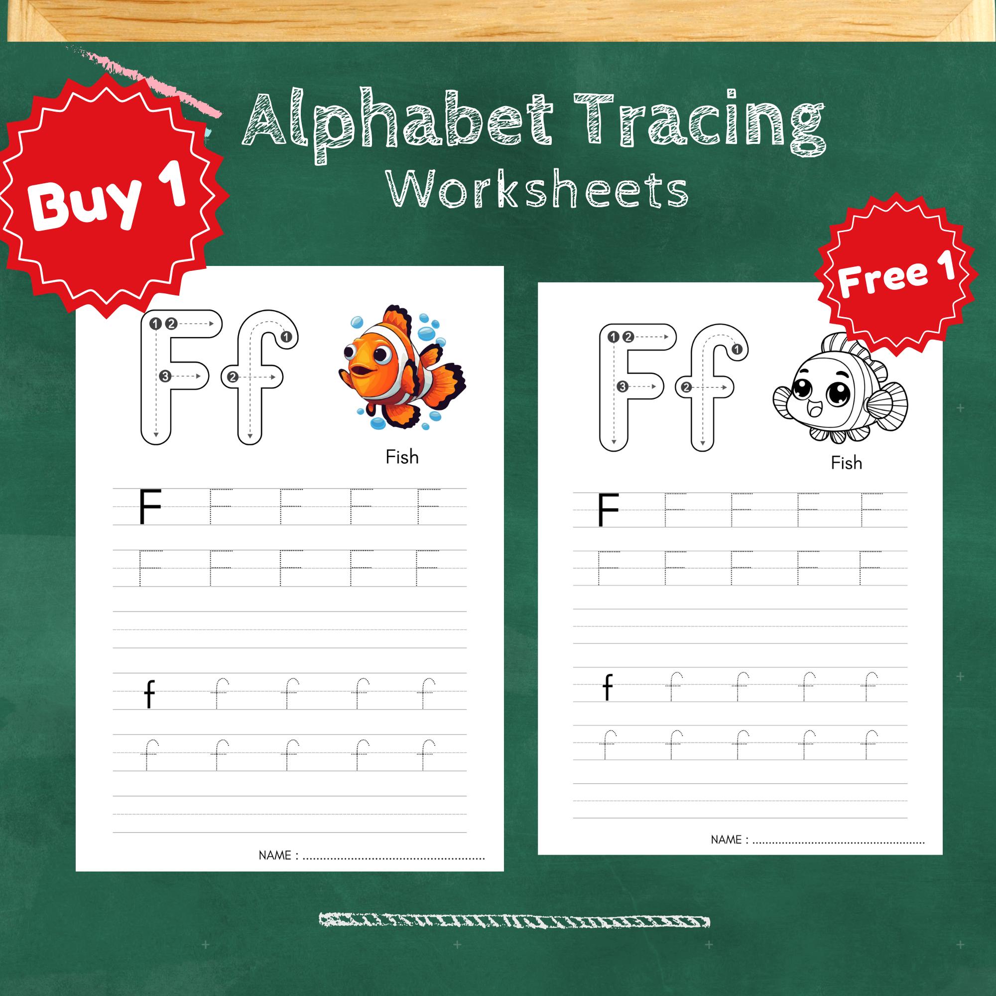 Alphabet Tracing Worksheets for Kids | Printable ABC Tracing Practice ...