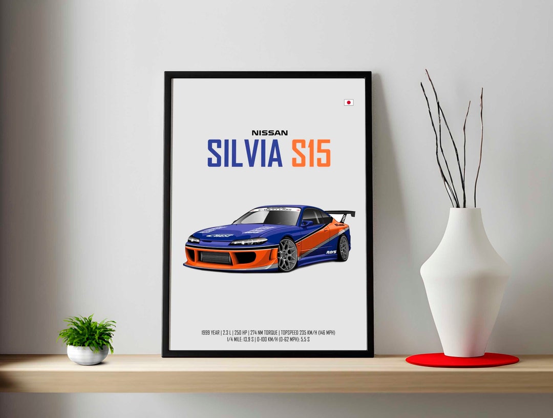 Silvia S15 Nissan Car Poster Prints Wall Art for Kids Boys - Etsy