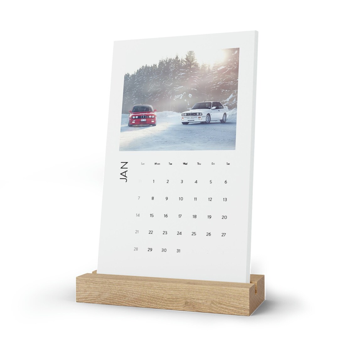 BMW E30 Vertical Desk Calendar 2024 M3 Wall Gift for Him - Etsy
