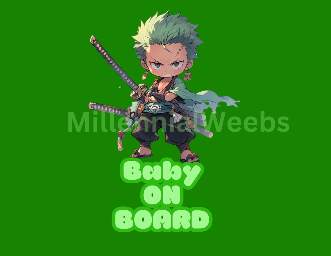 Roronoa Zero Baby on Board - Etsy